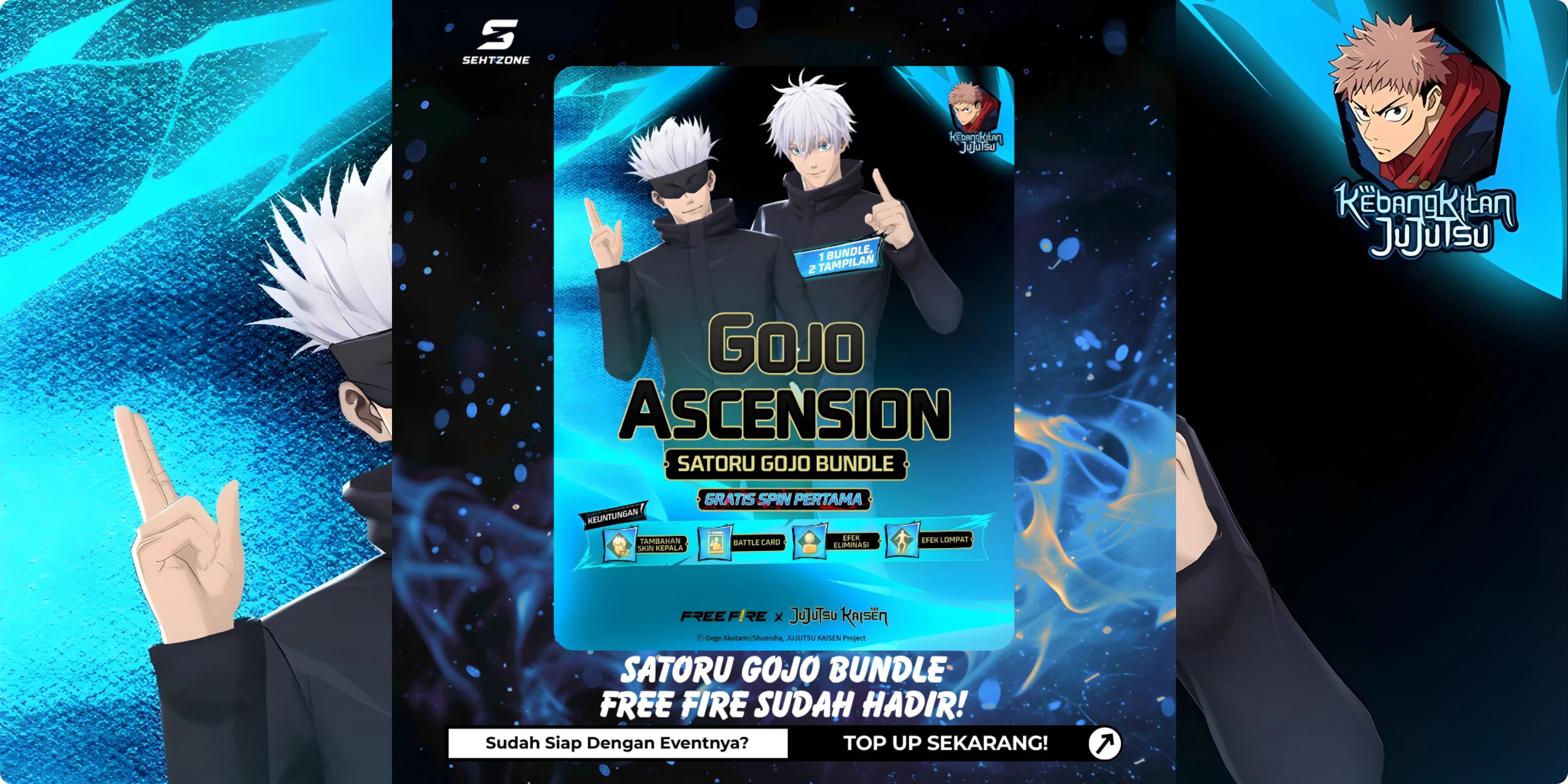 Satoru Gojo Bundle Free Fire Sudah Hadir | SEHTZONE News - Media Game ...
